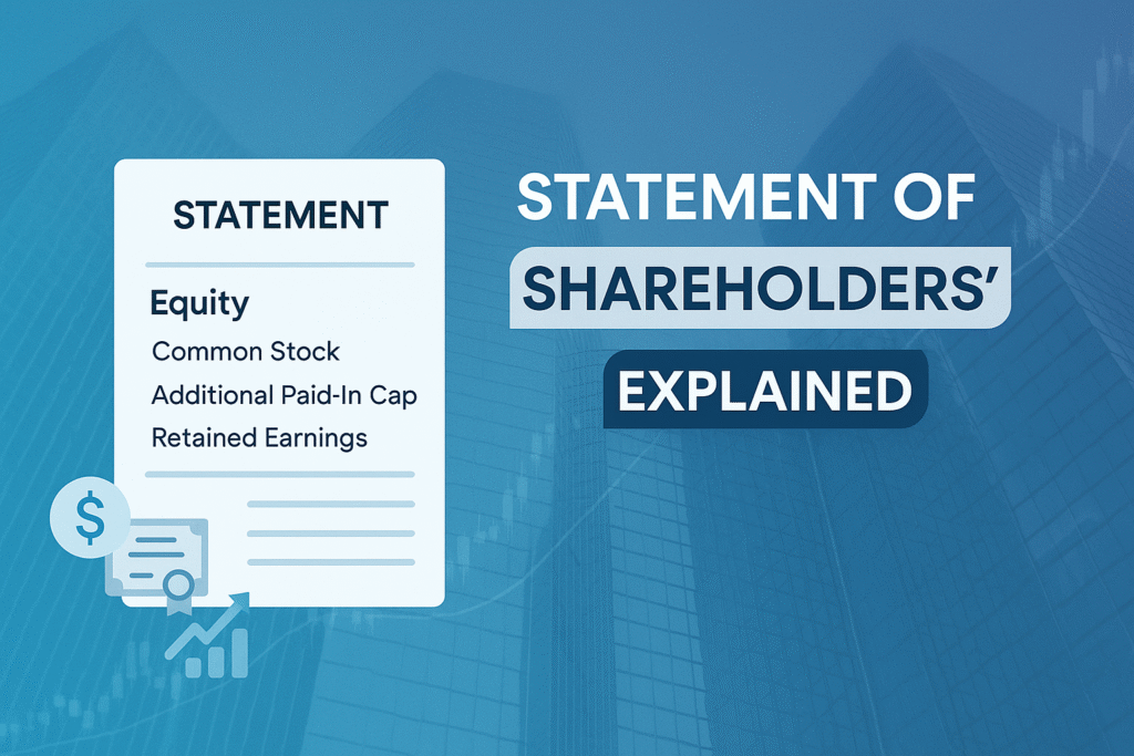 Statement of Shareholders Equity Explained - The Rich Guy Math